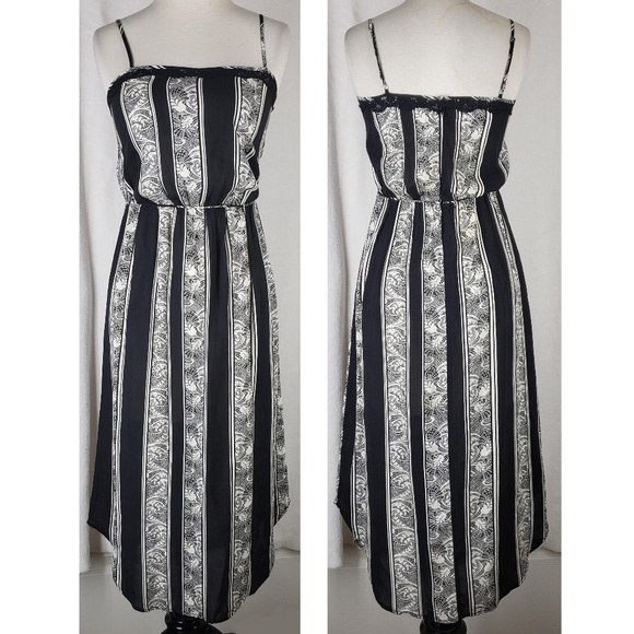 Frenchi | Dresses | Frenchi Black White Striped Light Dress | Poshmark